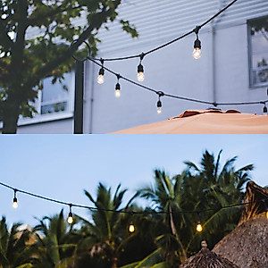 S14 Replacement Light Bulbs for String Lights, 11 Watt E26 Medium Standard Base, S14 Clear Glass Bulbs, Edison Bulb String Lights Bulbs for Outdoor Patio Garden Vintage String Lights(6 pack)