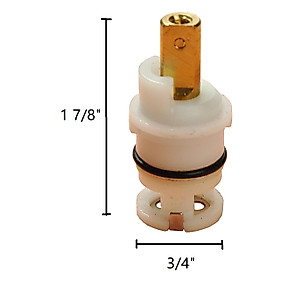 Generic Delta Faucet RP64761 Stem Unit Assembly, Seal and Spring, Bonnet Nut, Chrome- by PlumbUSA