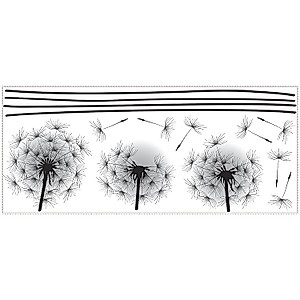 RoomMates RMK2606GM Whimsical Dandelion Peel and Stick Giant Wall Decals