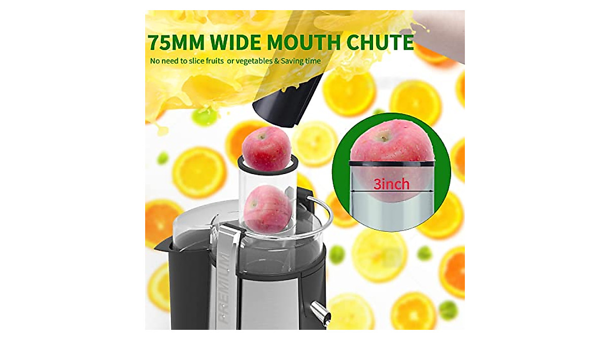 Centrifugal Juicer Machine 1100W - Fast, Easy & Nutrient-Rich Juice