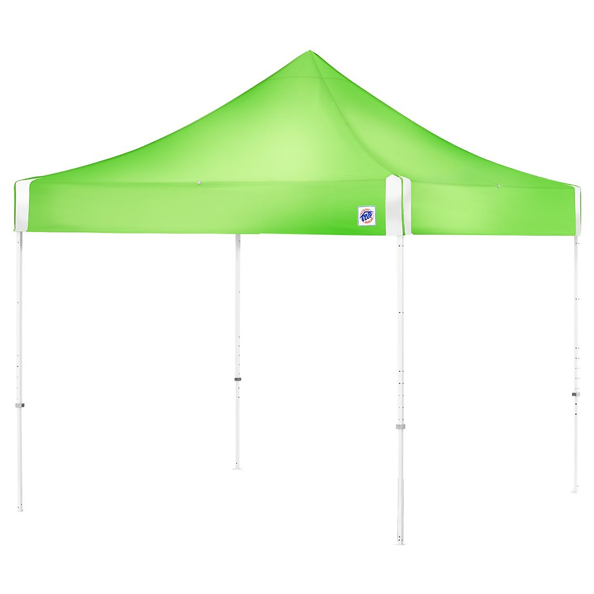 E-Z UP Hi-Viz Utility Shelter Canopy, 10' x 10', Commercial Grade Bright Green Top