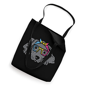 Pitbull Pansexual Headband Bandana Pan Pride Dog Men Women Tote Bag