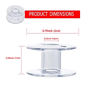 100 Pack Bobbins for Brother Sewing Machine, SA156 Bobbins for Sewing Machine