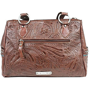 American West Western Handbag Lady Lace Tote Leather LCBT471