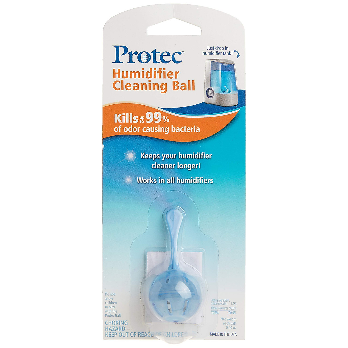ProTec PC-2 Humidifier Tank Cleaning Cartridge, 2-Count Packages (1 pack of 2 cartridges)