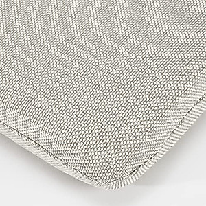 Klear Vu Rumba Adirondack Outdoor Chair Cushion with Ties for Patio Furniture, Water-Repellant and UV Resistant, Premium Fabric, Back Pillow and Headrest, 20"x20", 3 Piece Set, Beige