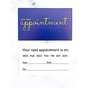 RXBC2011 Appointment Reminder Cards Pack of 100 Navy Blue
