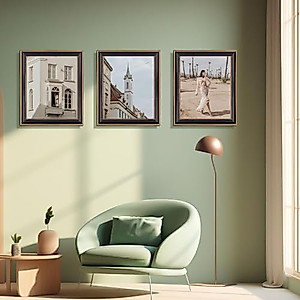 Space Art Deco, 16x20 Ornate Picture Frame Without Mat for 16x20 Photo,Shatter-Resistant Glass Sawtooth Hangers Wall Mount Display(Color Black/Ornate Gold)