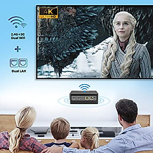 AWOW Mini PC Intel Gen12 N100 Quad Core 3.40GHz, 8GB DDR5 4800MHz 256GB M.2 SSD Windows 11 Pro Mini Desktop Computer, Micro PC Dual Display HDMI DP 4K@60Hz Dual Gigabit Ethernet, WiFi5/BT5.2/USB3.0