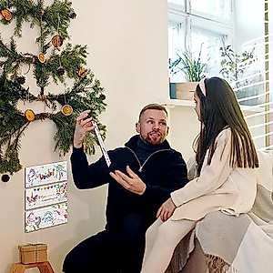 CLOMAY 4 Pieces Unicorn Rainbow Wall Decor for Girls Bedroom, Unicorn Rustic Wooden Wall Art Decoration for Living Room, Motivational Hanging Signs for Kids Room Nursery Ornamentation