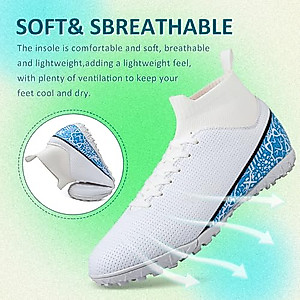 Indoor Soccer Shoes Mens Soccer Cleats Women Turf Soccer Shoes Men Tacos De Futbol Para Hombre Football Cleats For Big Boy Zapatos De Futbol Para Hombres Futbol Futsal Shoes High Top Football Boots TF