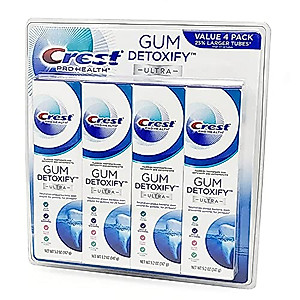 Crest Pro Health Ultra Gum Detoxify Toothpaste (4-Pack, 5.2 oz each)