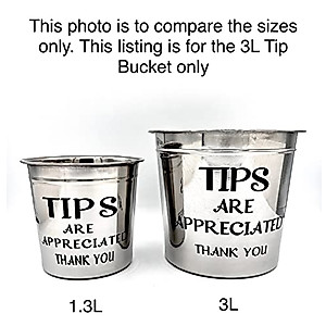 Tip Jar for Bartenders Money, Musicians Tip Jar for Money, Tip Jar for Restaurants, Tip Bucket for Money, Tip Cup for Coffee Shop