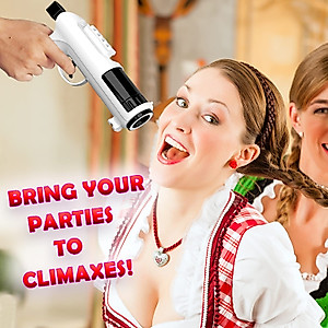 OUYOOLE Shotgun Beer Gun, with 2 Cartridges Alcohol Shot Gun, Chugger as Alcohol/Beer Gift for Party