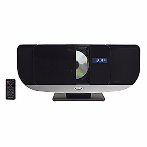 JENSEN JBS-215 Bluetooth Wall-Mountable Music System with CD Player and FM Radio, JBS-215