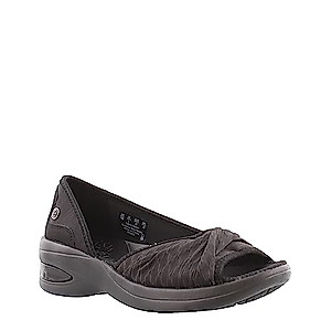 Bzees Women's REMIX Shoe, Black pucker Mesh, 9.5 M US