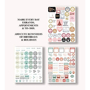 Planner Stickers 1000+ Scrapbook Stickers – Inspirational and Motivational Journal Stickers - Planner Accessories and Stickers for Planners Pack and Calendar Stickers for Adults Planner