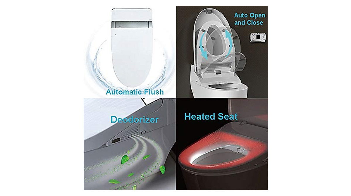 WOODBRIDGE B0960S Smart Bidet Toilet: Auto Flush & Open