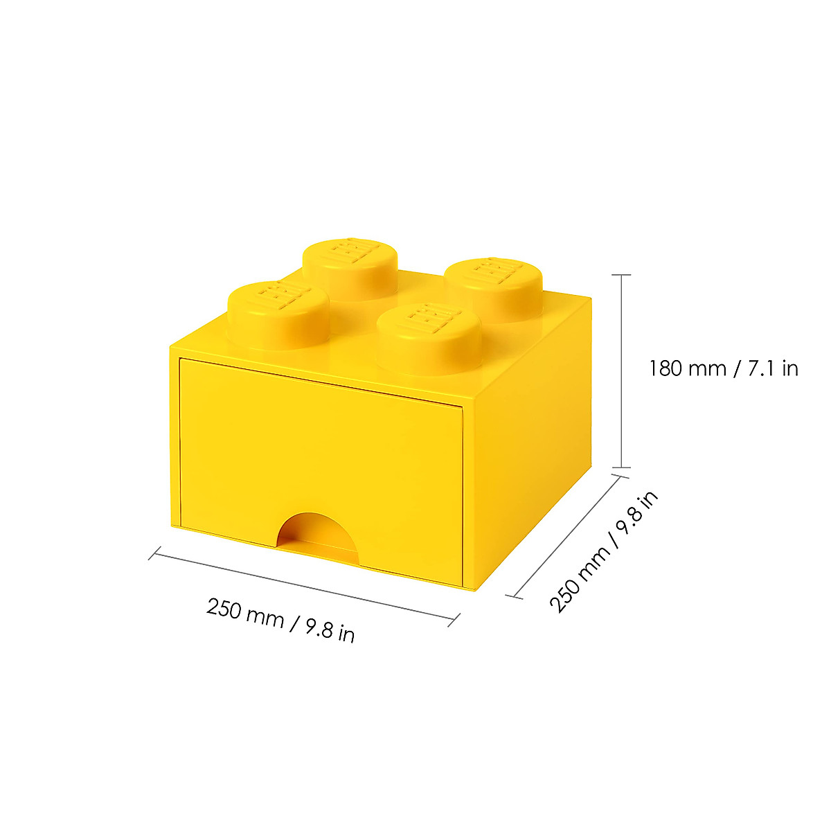 LEGO Brick Drawer 4 Bright Yellow