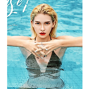 TOBENY 12PCS Adjustable Open Rings for Women 14K Gold Silver Plated Knot Arrow Heart Wave Butterfly Stackable Thumb Knuckle Rings Set