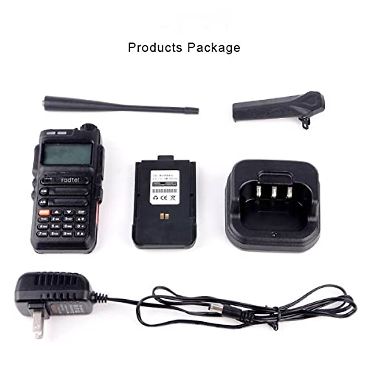 Radtel RT-610 Dual Band GMRS Radio Portable 5w Walkie Talkie with NOAA Scanning and Receiving Ham Two-Way Radio Long Range Handheld