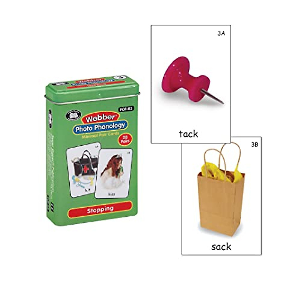 Super Duper Publications | Set of 10 Photo Phonology Minimal Pair Flash Cards Fun Deck Combo | Educational Learning Resource for Children