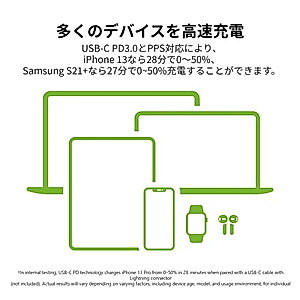 Belkin 45W Dual USB-C Wall Charger, Fast Charging Power Delivery 3.0 with GaN Technology for iPhone 14, 13, Pro, Pro Max, Mini, iPad Pro 12.9, MacBook, Galaxy S23, S23+, Ultra, Tablet, More - White