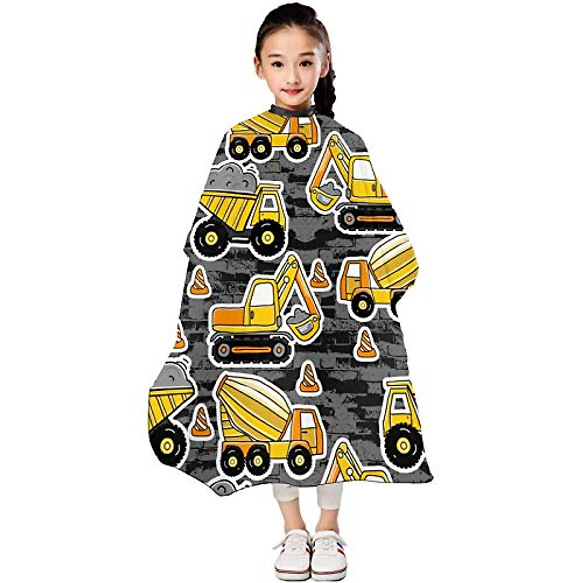 Lianmei Kids Barber Cape Professional Salon Cape,Haircutting Cover for Child,Hair Cutting Styling Haircut Apron with Adjustable Closure 39 x 47 inches