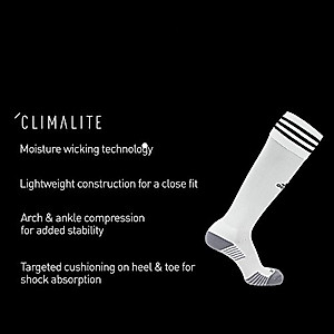 adidas Unisex Copa Zone Cushion III Soccer Socks (1-Pair) , Power Red/ White , Medium