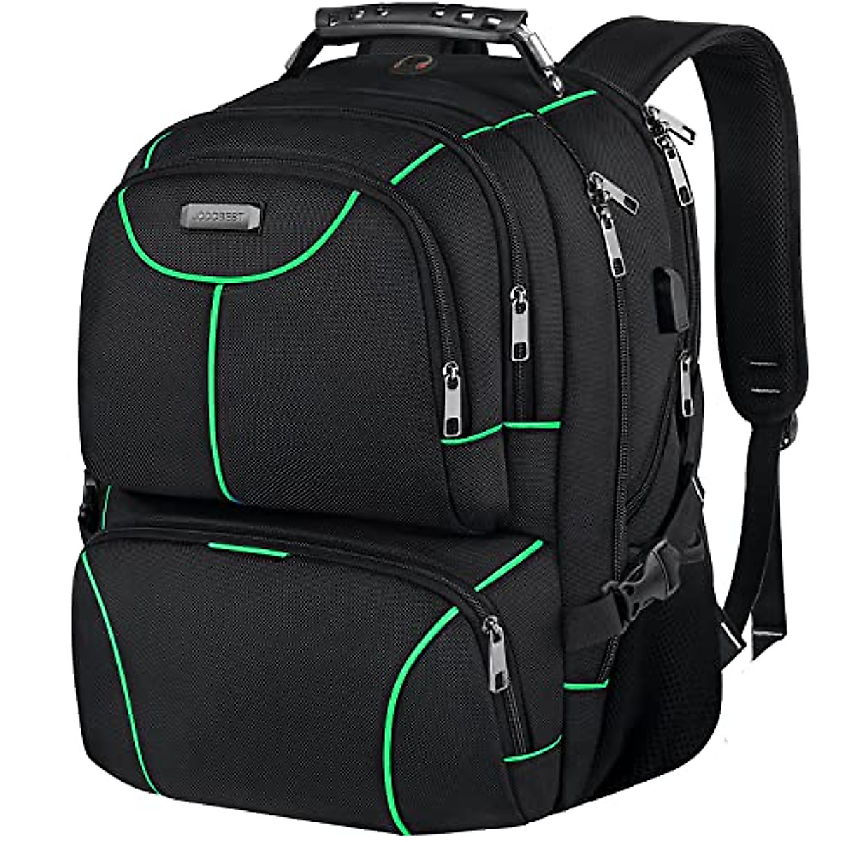 VECKUSON Laptop Backpack 15.6 Inches Bags Multi-functional Travel Lunch Backpack with Insulated Compartment/USB Port Water-resistant Hiking Basketball Backpack for Business Work Men Women