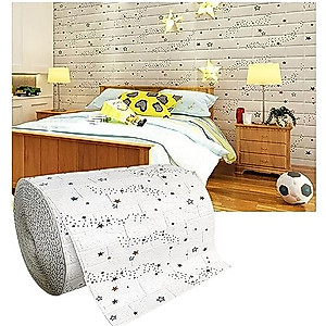 White Brick Wallpaper Peel and Stick Textured 3D Brick Wallpaper 27.6" x 196.9" Faux Brick Contact Paper Self-Adhesive Waterproof 3D Wall Paper Removable Vinyl Brick Backsplash, 37.67 Sq Ft Coverage