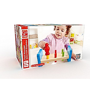 Hape First Pound & Tap Wooden Toy with Hammer| Early Learning Toy for Toddlers