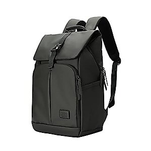 COTS Laptop Backpack for Work, Unisex Business Travel Backpack Fits 15.6 Inch Slim Notebook, Water Resistant College School Bookbag, Fashion Casual Daypack Gifts for Men & Women, Black