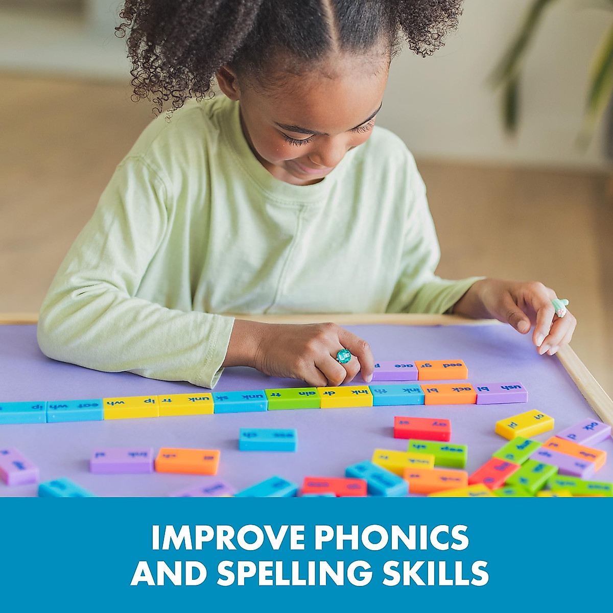 Educational Insights Phonics Dominoes Blends & Digraphs - Reading Learning Activities for Kids Ages 6+, Classroom and Teacher Must Haves