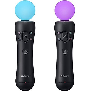 PS4 Shooter Bundle (5 Items): VR Headset CUH-ZRV1, Farpoint Aim Controller Bundle, PSVR Doom Game, Playstation Camera, and 2 Move Motion Controllers