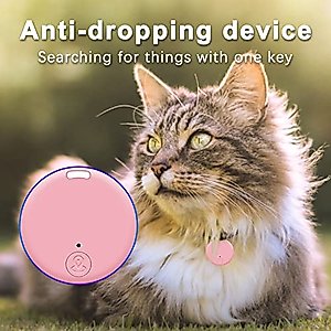 GPS Tracking Bluetooth 5.0 Mobile Key Tracking Smart an-ti Loss Device Waterproof Pet GPS Locator Bluetooth Tracer for Pet, Wallet, Bag, Black