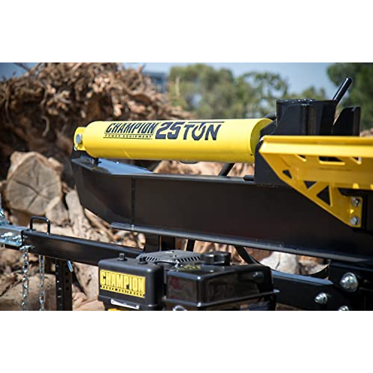 Champion Power Equipment 100326-1 25-Ton Horizontal/Vertical Full Beam Gas Log Splitter, Black