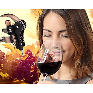 Wine Opener Corkscrew Set - Foil Cutter and Extra Screwpull Wine Opener, Heavy Duty Corkscrew Wine Opener - Military Grade Material, Unlike Other Wine bottle Openers This Does Not Break