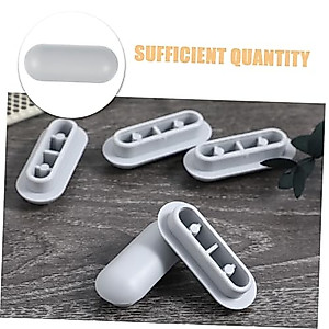 Veemoon 8pcs Toilet Seat Cover Toilet Lid Bumper Toilet Bumpers for Seat Toilet Seat Bumper Bidet Parts Replacement Toilet Seat Accessories Toilet Seat Pads Toilet Seat Stoppers Grey Ldpe