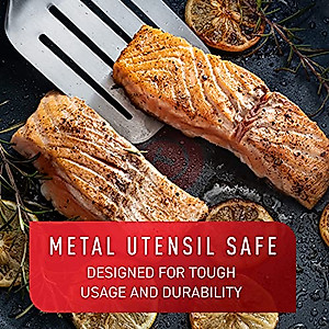 T-fal Platinum Nonstick Cookware Set 12 Piece Induction Pots and Pans, Dishwasher Safe Slate