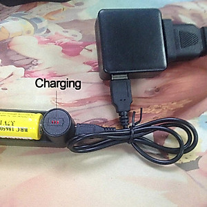 Tebatu USB Rechargeable Battery Charger for Li-ion 10440/14500/14650/16340/17500/17670/18350/18500/18650/18700/22650/25500/26650 3.7V