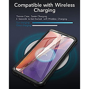 YOUMAKER Designed for Samsung Galaxy S20 5G Case with Built-in Screen Protector and Kickstand Shockproof Case Work with Fingerprint ID Military Grade Drop Tested Cover for S20 6.2 inch-Black
