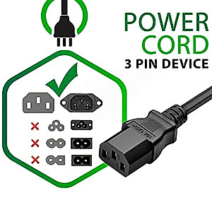 Aprelco 5ft AC Power Cord Cable Lead Compatible with Zojirushi NS-WSC10 5.5-Cup Micom Rice Cooker