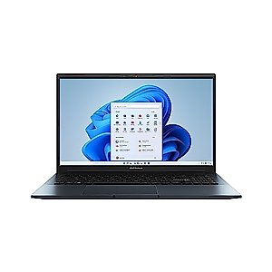 ASUS Vivobook Pro 15 Laptop, 15.6” FHD Display, AMD Ryzen 9 7940HS Mobile CPU, NVIDIA® GeForce® RTX™ 4060 Laptop GPU, 32GB RAM, 1TB SSD, Windows 11 Home, Quiet Blue, M6500XV-EB96