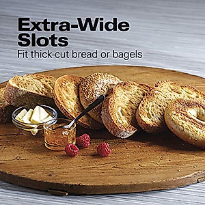 Hamilton Beach Electric Tea Kettle, Water Boiler & Heater, 1.7 L & 2 Slice Extra Wide Slot Toaster with Shade Selector, Toast Boost, Auto Shutoff, Black (22633)