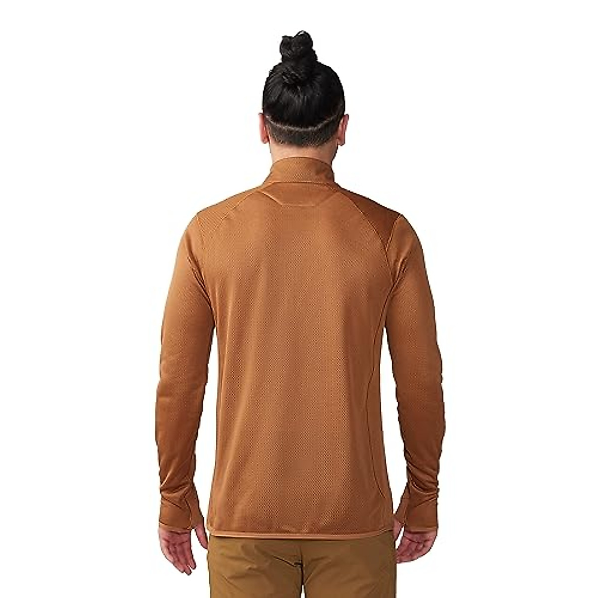 Mountain Hardwear Men's AirMesh 1/2 Zip, Copper Clay, Large