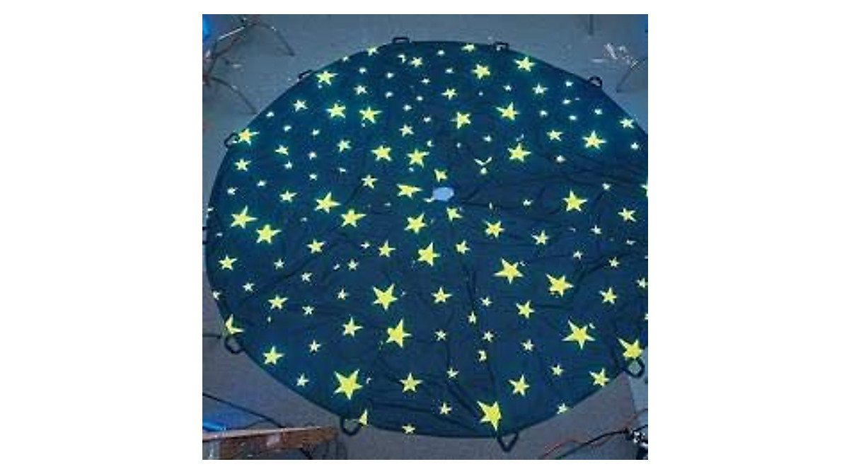 FlagHouse Starry Night Kids Play Parachute - 12'