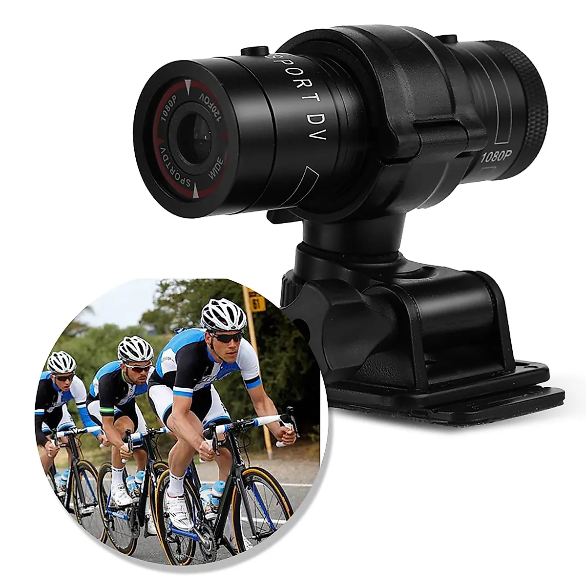 Pilipane Mini Video Camera, Mini Sports DV Camera 1080P Watertight for Outdoor Bikes and Car