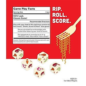 USAOPOLY YAHTZEE Cup Noodles | Collectible Yahtzee Game Made to Look Like Iconic Ramen Meal with Custom Dice | Travel Yahtzee Game & Dice Game