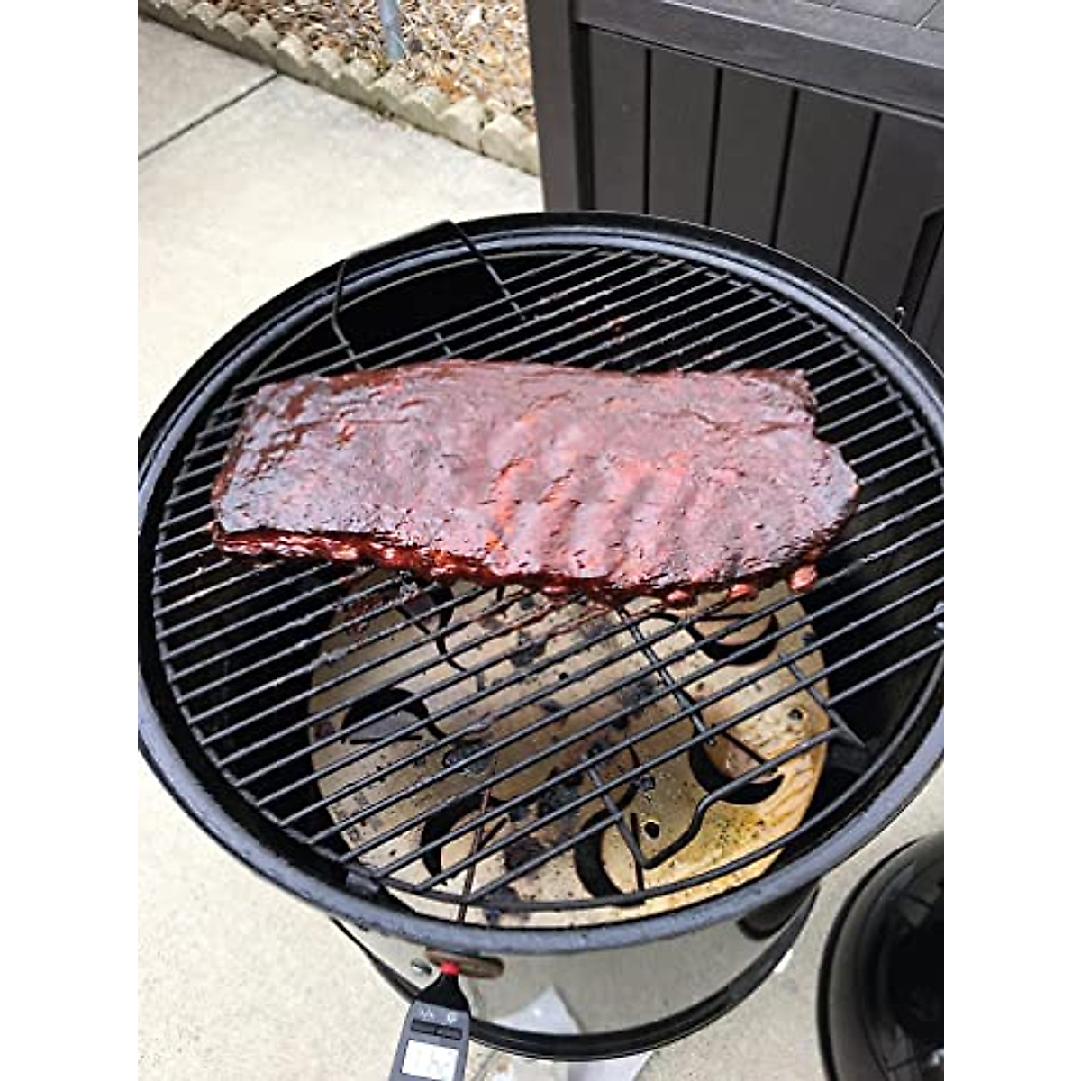 FireDial Baffle Plate Heat Management System for Charcoal BBQ and Barbecue Smokers, UDS, WSM, Kettle (For 22 in. WSM)